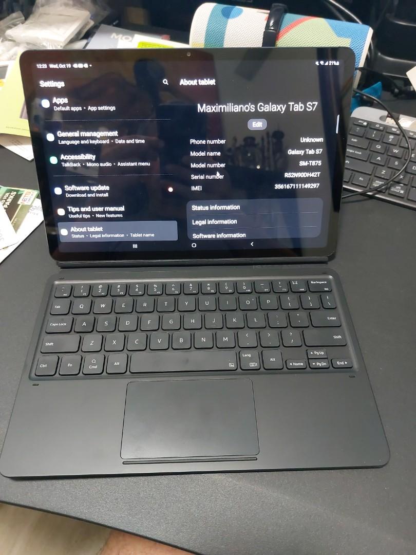 Samsung Galaxy Tab S7 with keyboard 128GB, Computers & Tech, Laptops ...