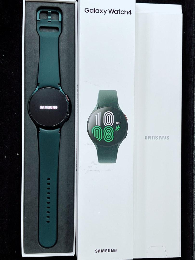 SAMSUNG Galaxy Watch4 SM-R870 44mm (藍牙)冷衫綠（極新 保固內）～可用舊機貼換, 手機及配件, 智慧穿戴 ...