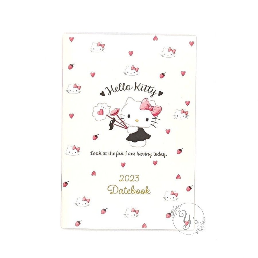 Sanrio - Hello Kitty 港版 2023 年曆 迷你 薄款 記事簿 月曆 日曆 筆記本 香港及中國假期 凱蒂貓 - Carousell