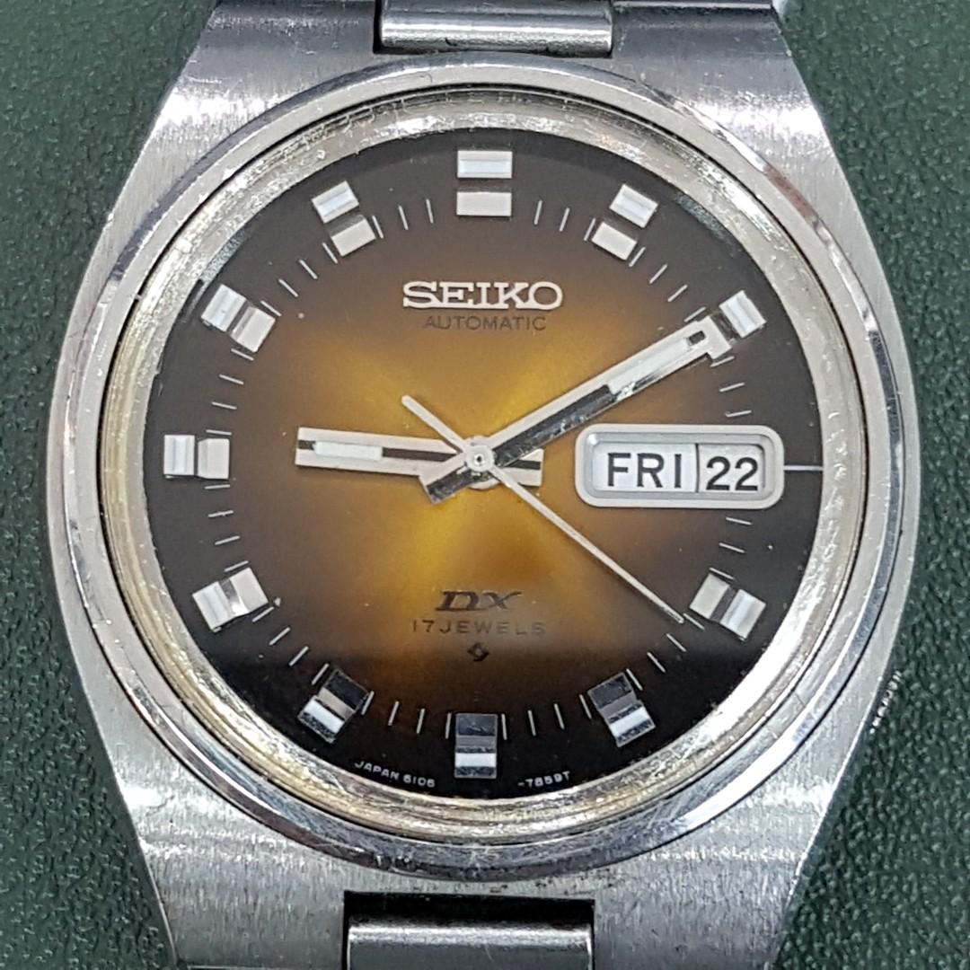 Seiko DX Tobacco Dial Vintage Watch from Year 1974, Men's Fashion, Watches & Accessories ...