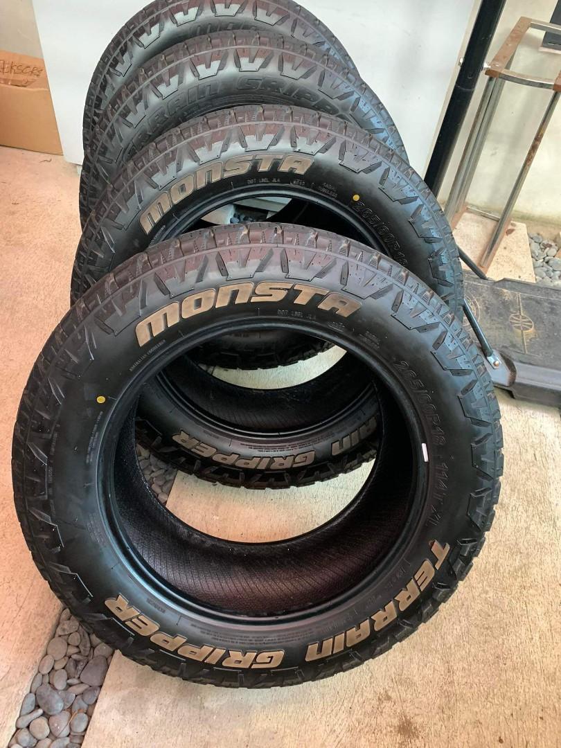 Set of 4 Tires Monsta Terrain Gripper, Car Parts & Accessories, Mags ...