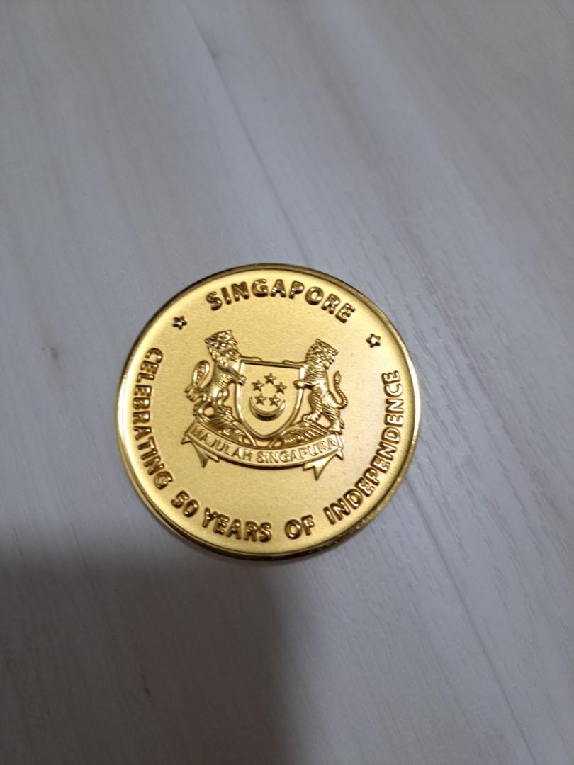 SG50 Golden Jubilee Baby Gold Coin, Hobbies & Toys, Memorabilia ...