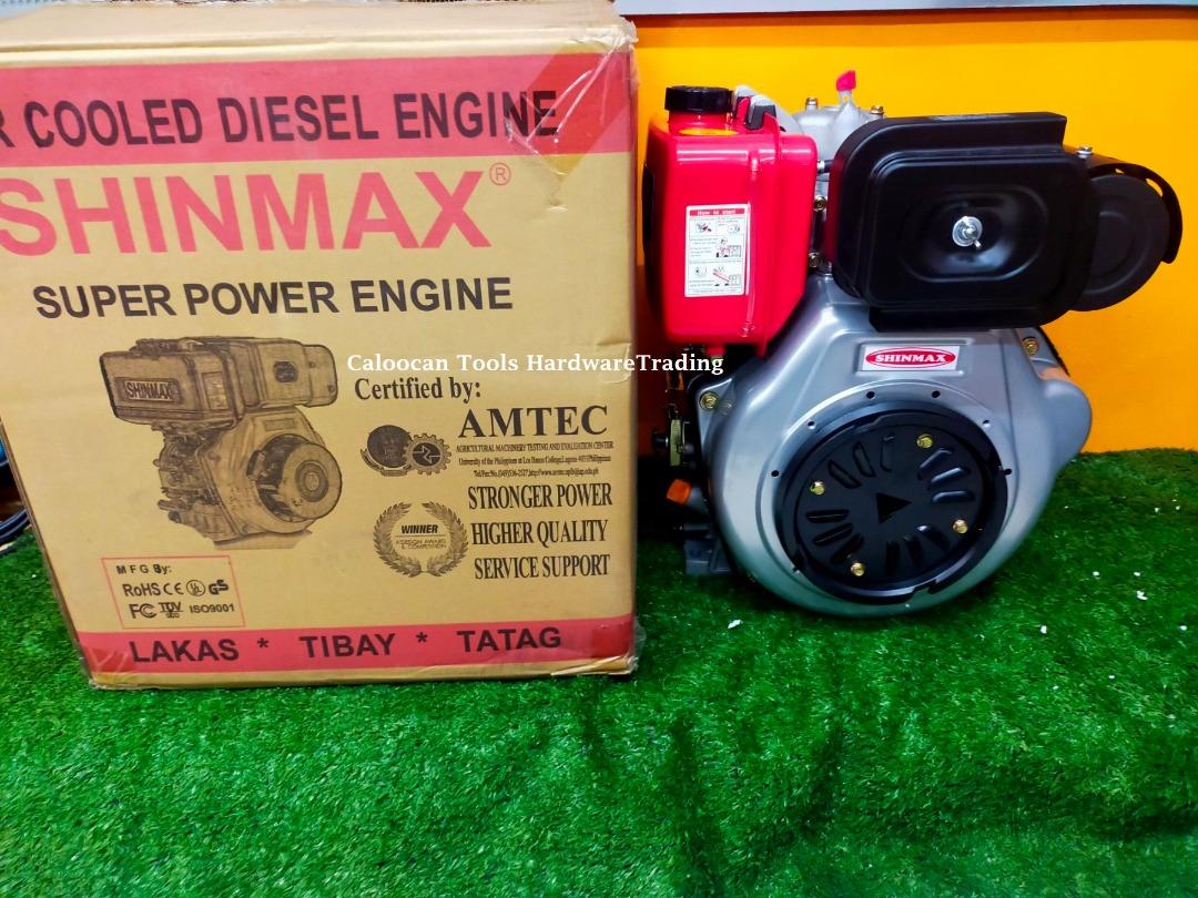 SHINMAX Air-cooled Diesel Engine 10.5HP High Speed STD with 8" AL ...