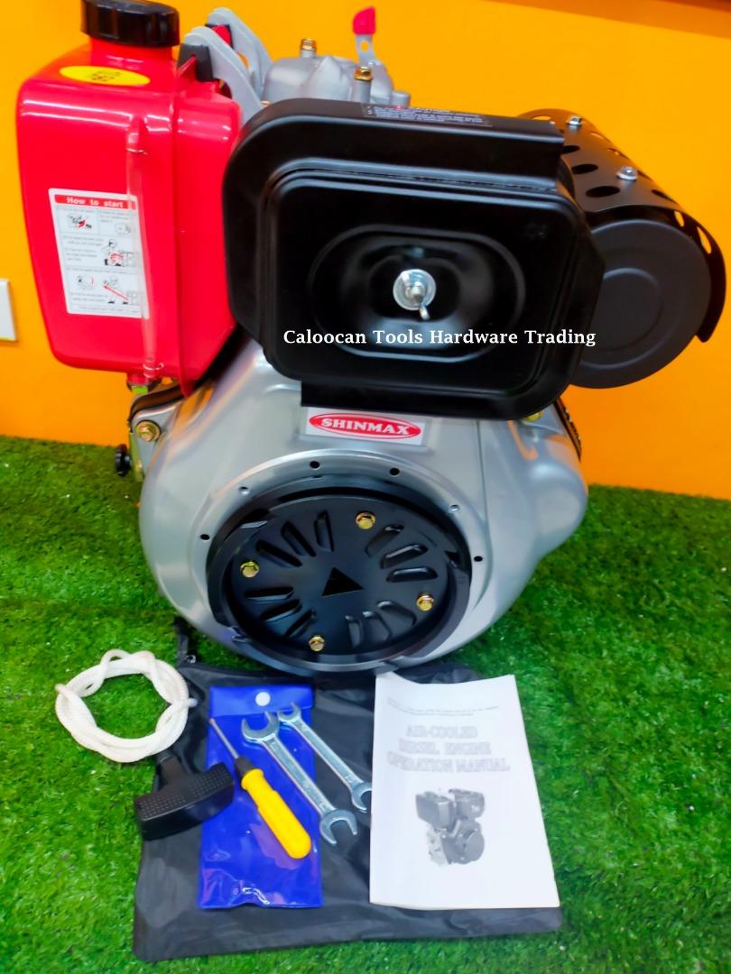SHINMAX Air-cooled Diesel Engine 10.5HP High Speed STD with 8" AL ...