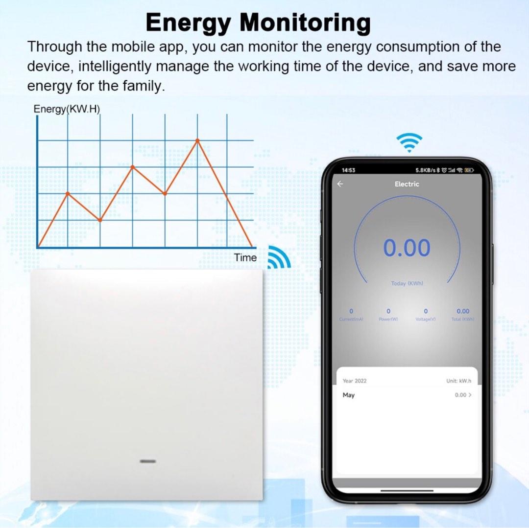 Signature Smart WiFi Rocker Switch - 20A - Energy Monitoring - Smart ...