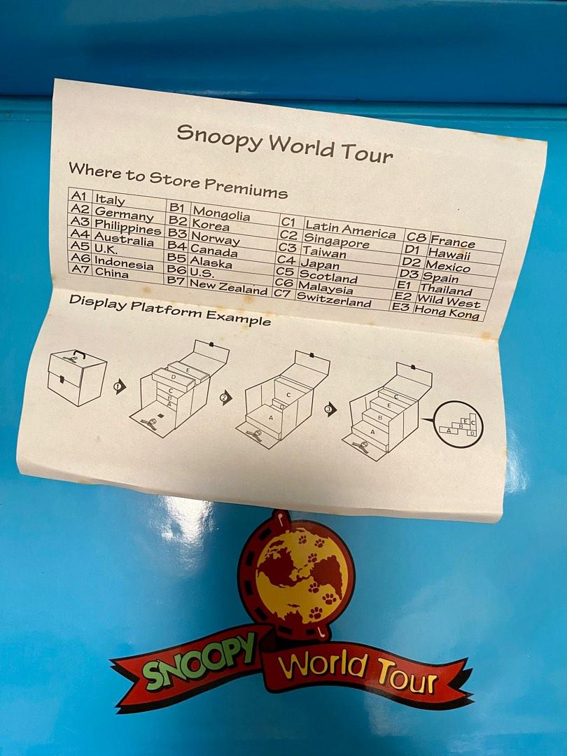 Snoopy World Tour 1998 (McDonalds Happy Meal Toy), 興趣及遊戲, 玩具 & 遊戲類 ...