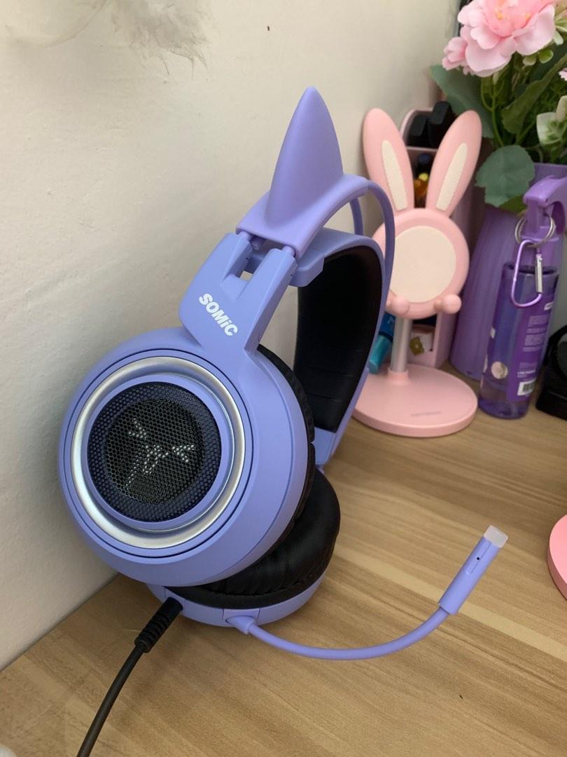 SOMIC Purple Gaming Headset (G951S) with Mute Button & Volume Control ...
