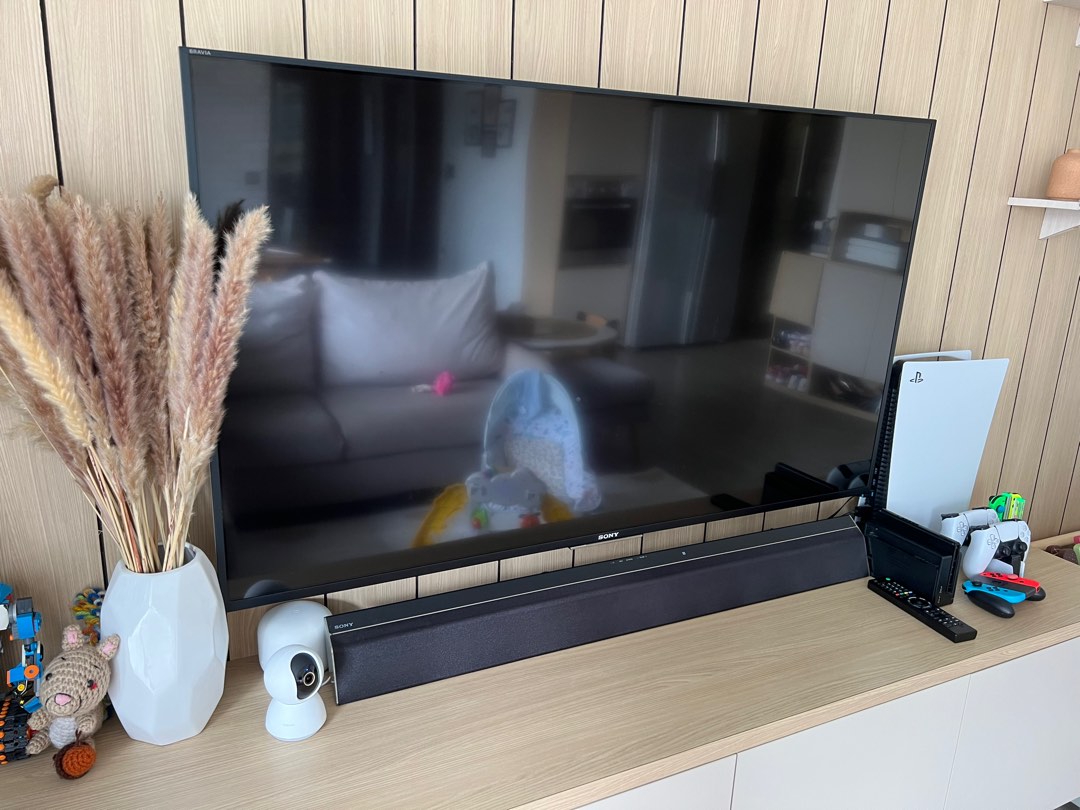 Sony 60 inch Smart TV with sound bar, TV & Home Appliances, TV ...