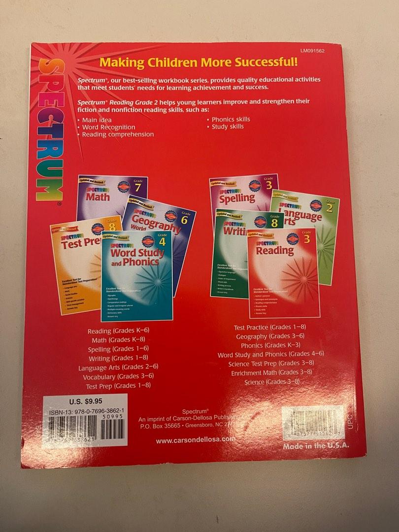 Spectrum Reading Grade 2, 興趣及遊戲, 書本 & 文具, 教科書 - Carousell