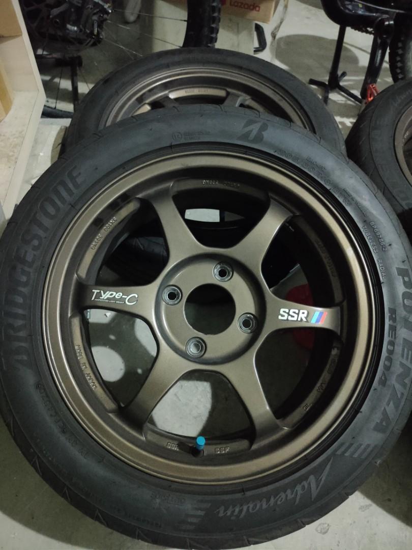 SSR Type C 16 Inch Rims & RE004 Tires, Car Accessories, Tyres & Rims on ...