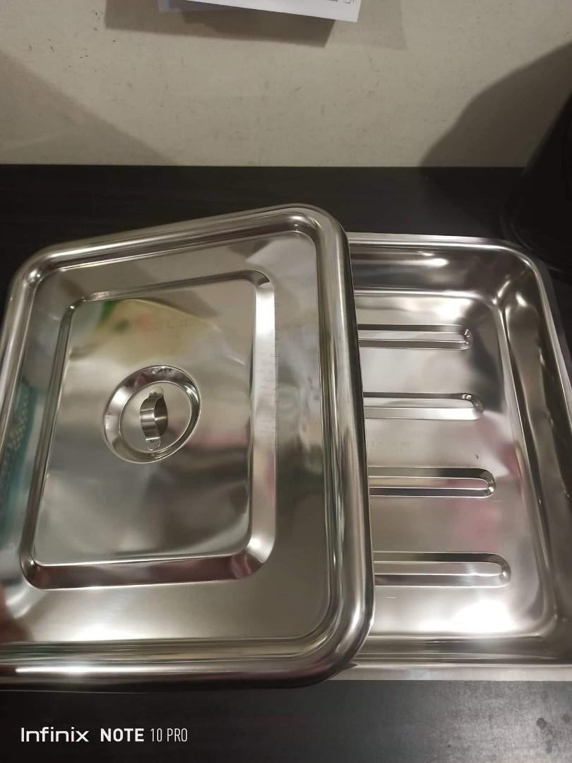 Stainless Instrument Tray 12" x 10", Health & Nutrition, Medical ...