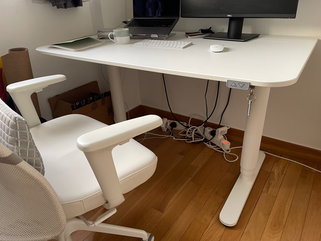 Standing Desk Electric, IKEA Bekant, Furniture & Home Living, Furniture ...