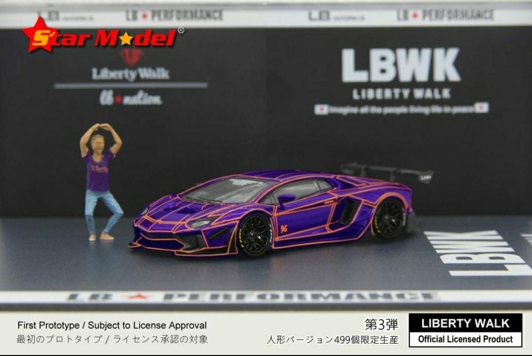 Star Model - Lamborghini Aventador LP700-4 2.0 Tron Purple with Figure ...