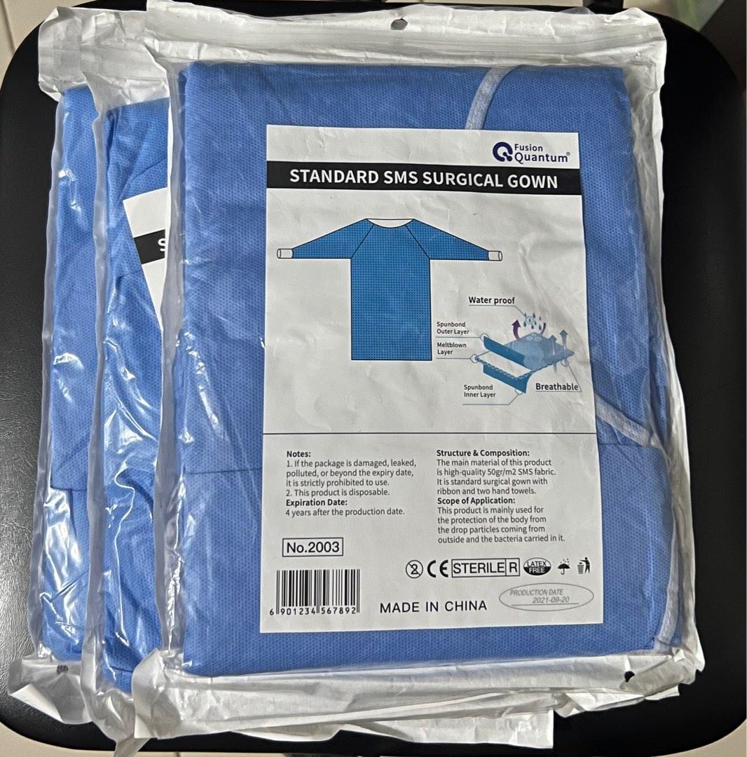 Sterile Gown, Health & Nutrition, Medical Supplies & Tools on Carousell