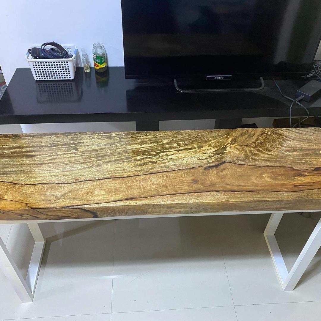 Table/Console Table/Condo Dining Table Mangga Solid Wood, Furniture ...