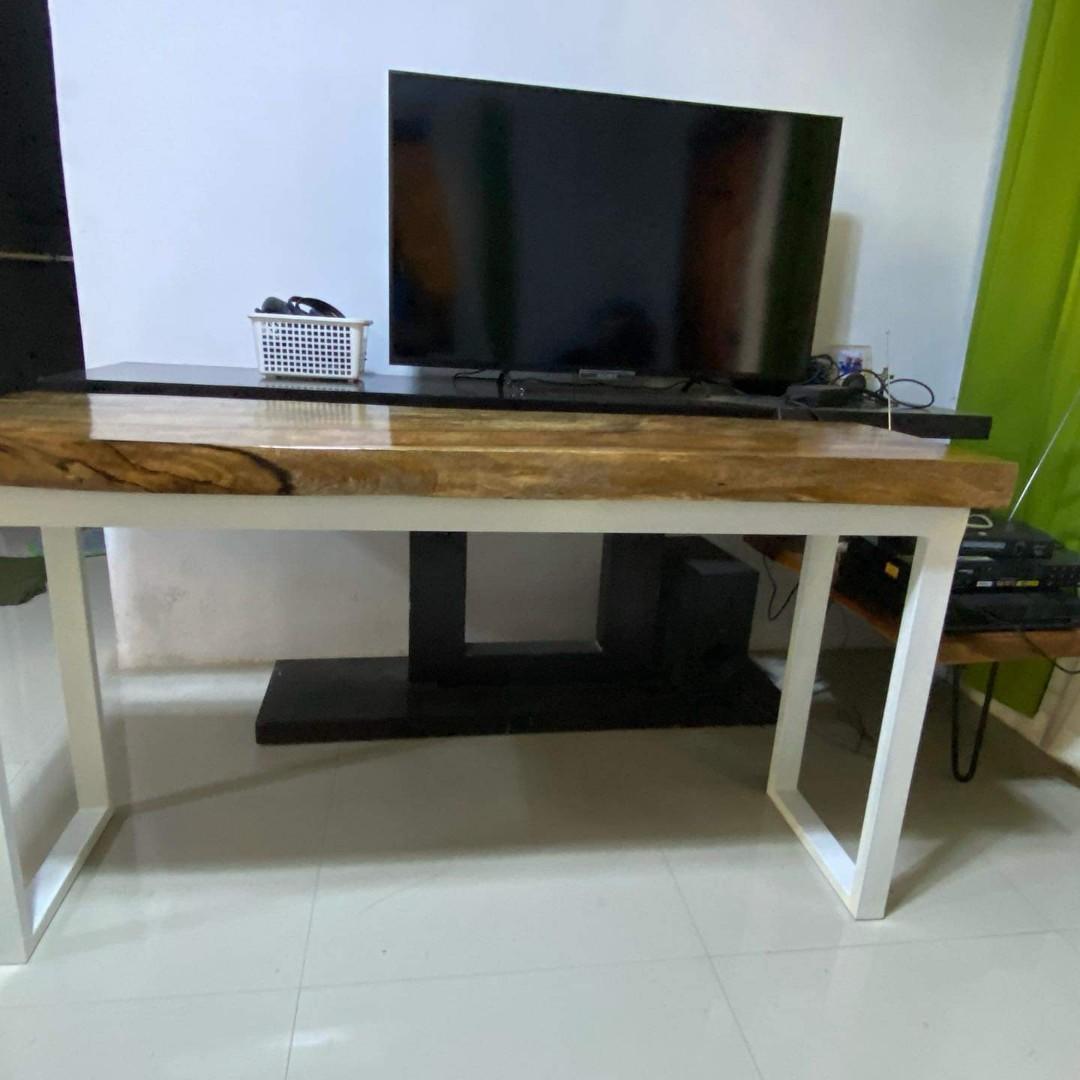Table/Console Table/Condo Dining Table Mangga Solid Wood, Furniture ...