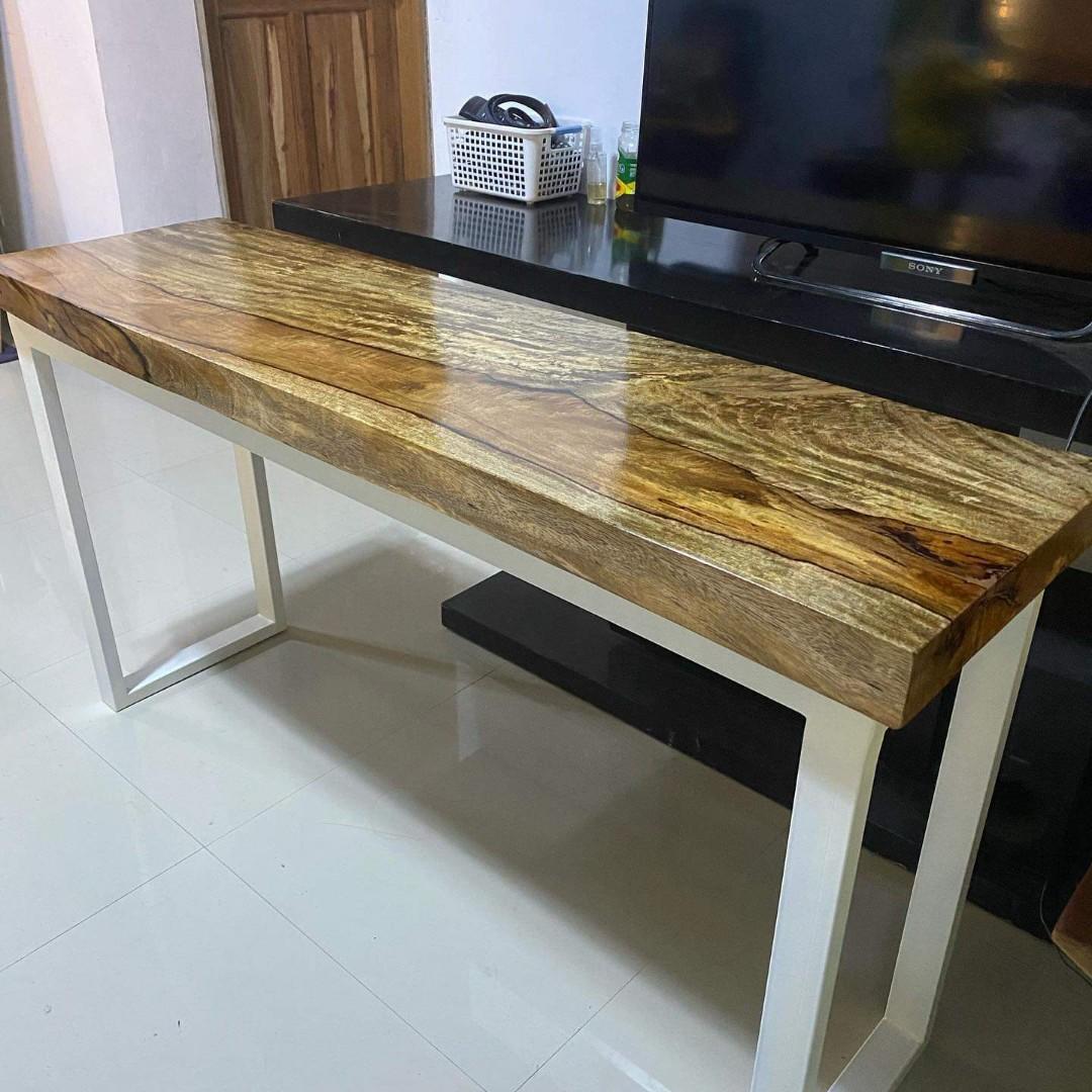 Table/Console Table/Condo Dining Table Mangga Solid Wood, Furniture ...