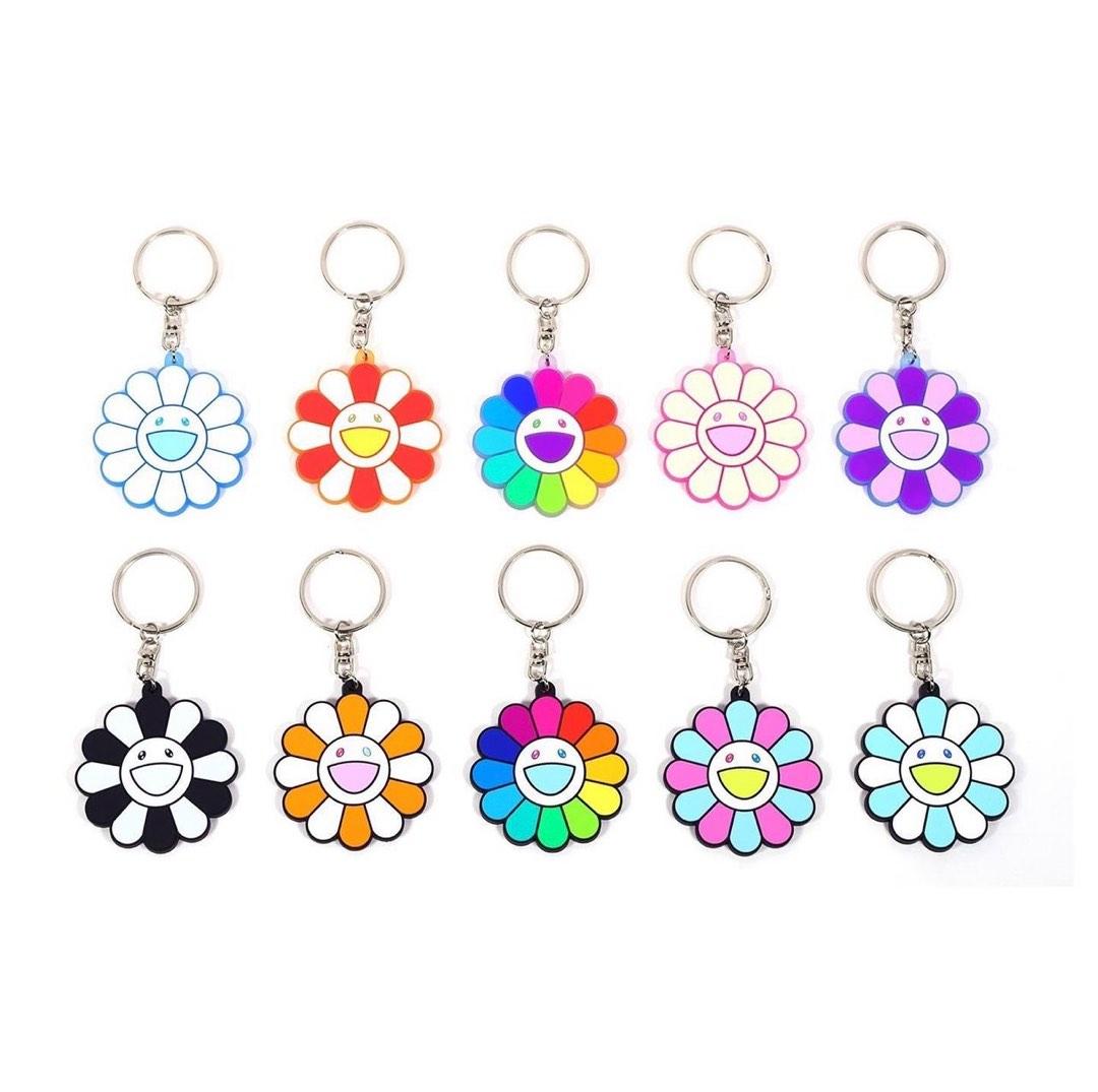 Takashi Murakami Flower Rubber Keychain, Hobbies & Toys, Toys & Games ...