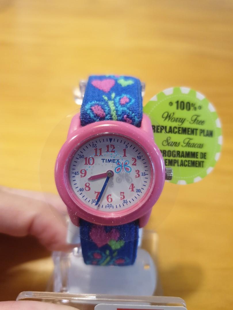 TIMEX KIDS WATCH TIME MACHINES BUTTERFLY ADJUSTABLE STRAP. AUTHENTIC ...