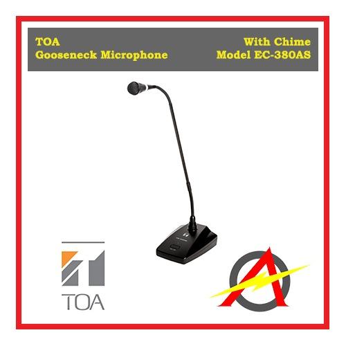 TOA Gooseneck Microphone with Chime EC-380AS, Audio, Microphones on ...