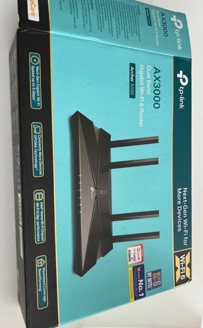 TP-LINK Archer AX50, Computers & Tech, Parts & Accessories, Networking ...