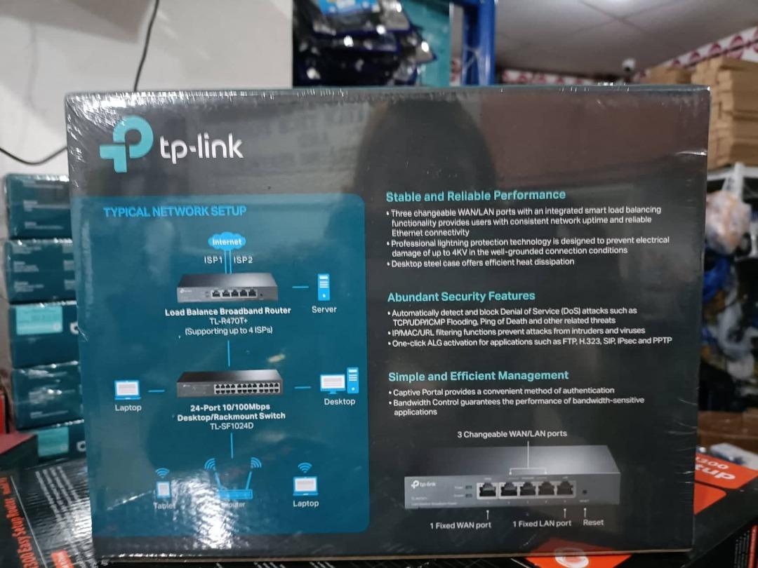 TP-LINK TL-R470T+ "Load Balance Broadband Router, Computers & Tech ...