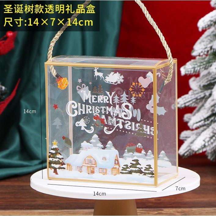 Transparent PVC Christmas Gift Plastic Bags with handle, Hobbies & Toys ...
