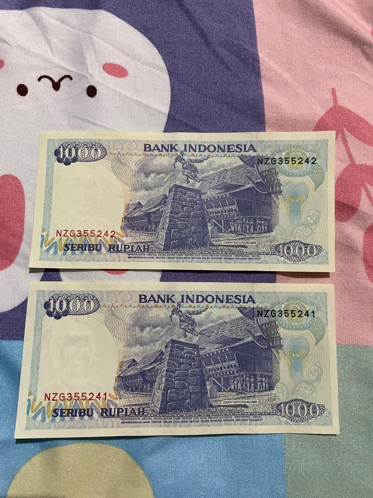 Uang Kuno jadul lama 1000 rupiah, Antik, Uang Lama di Carousell