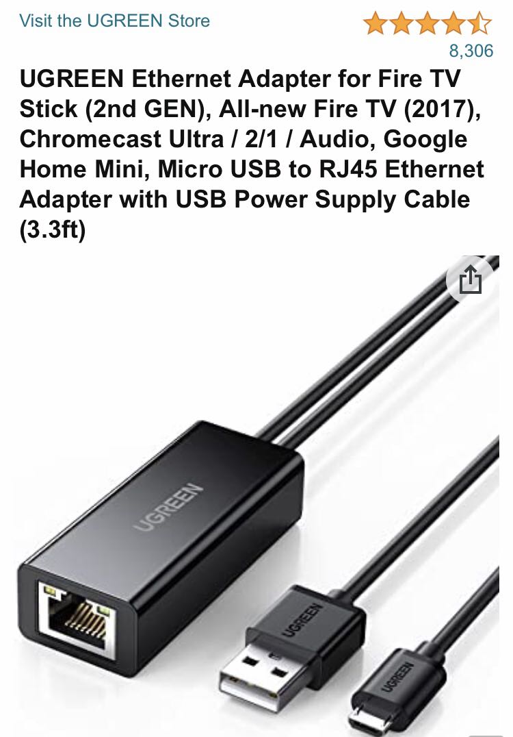 Ugreen Ethernet Adapter, Computers & Tech, Parts & Accessories, Cables ...