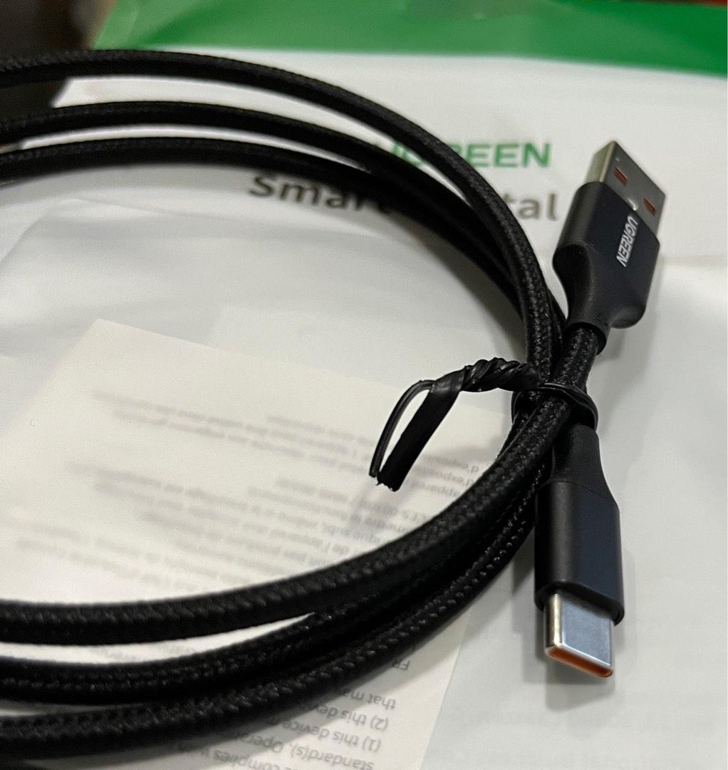 Ugreen USB-A to USB-C Supercharge Cable 1m, Computers & Tech, Parts ...