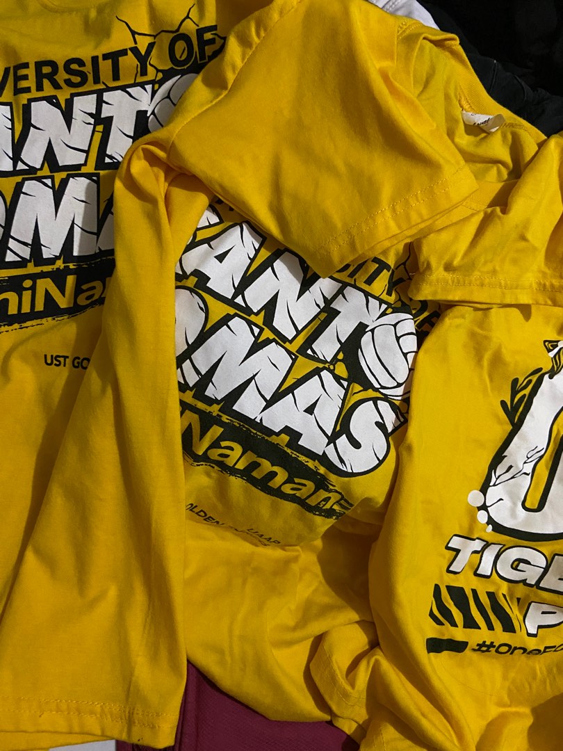 UST Yellow Shirts, Women's Fashion, Tops, Shirts on Carousell