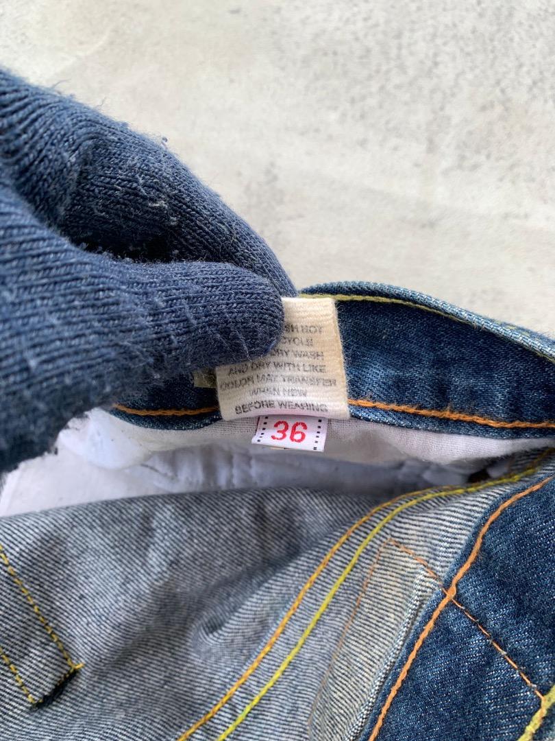 Vintage Evisu X Doraemon Japan Denim Jeans Pants, Fesyen Pria, Pakaian ...