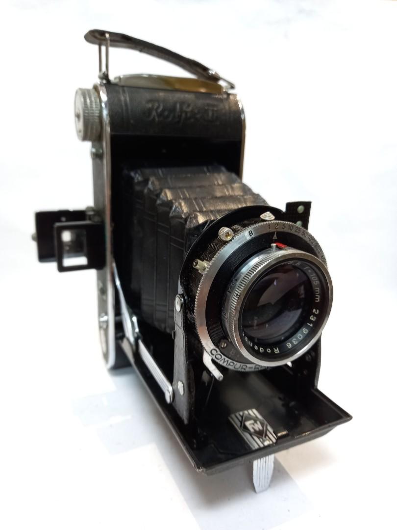 Vintage Franka Rolfix II Folding Camera 6x9 w/Rodenstock Trinar 105mm ...