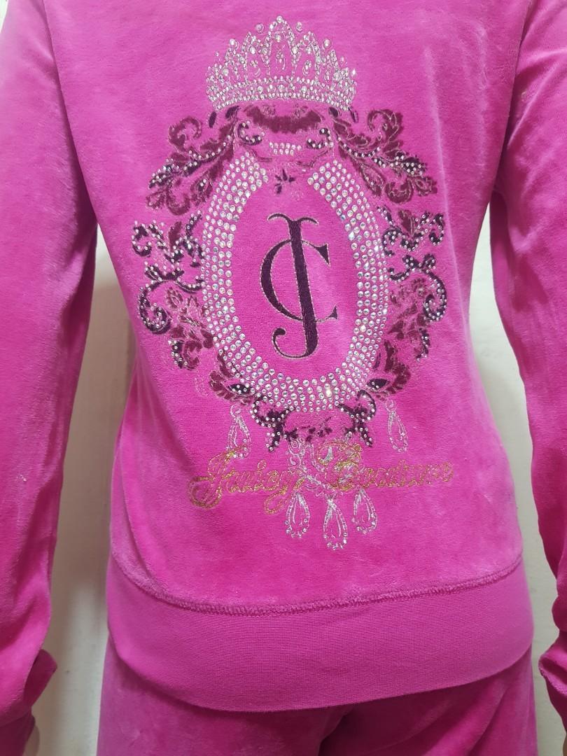 Vintage Juicy Couture Tracksuit Set Fushia Pink, Women's Fashion ...
