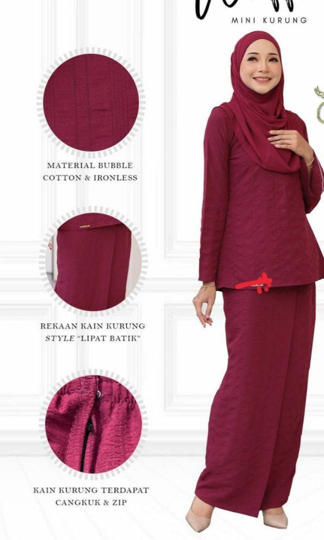 WAFFA KURUNG, Women's Fashion, Muslimah Fashion, Baju Kurung & sets on ...