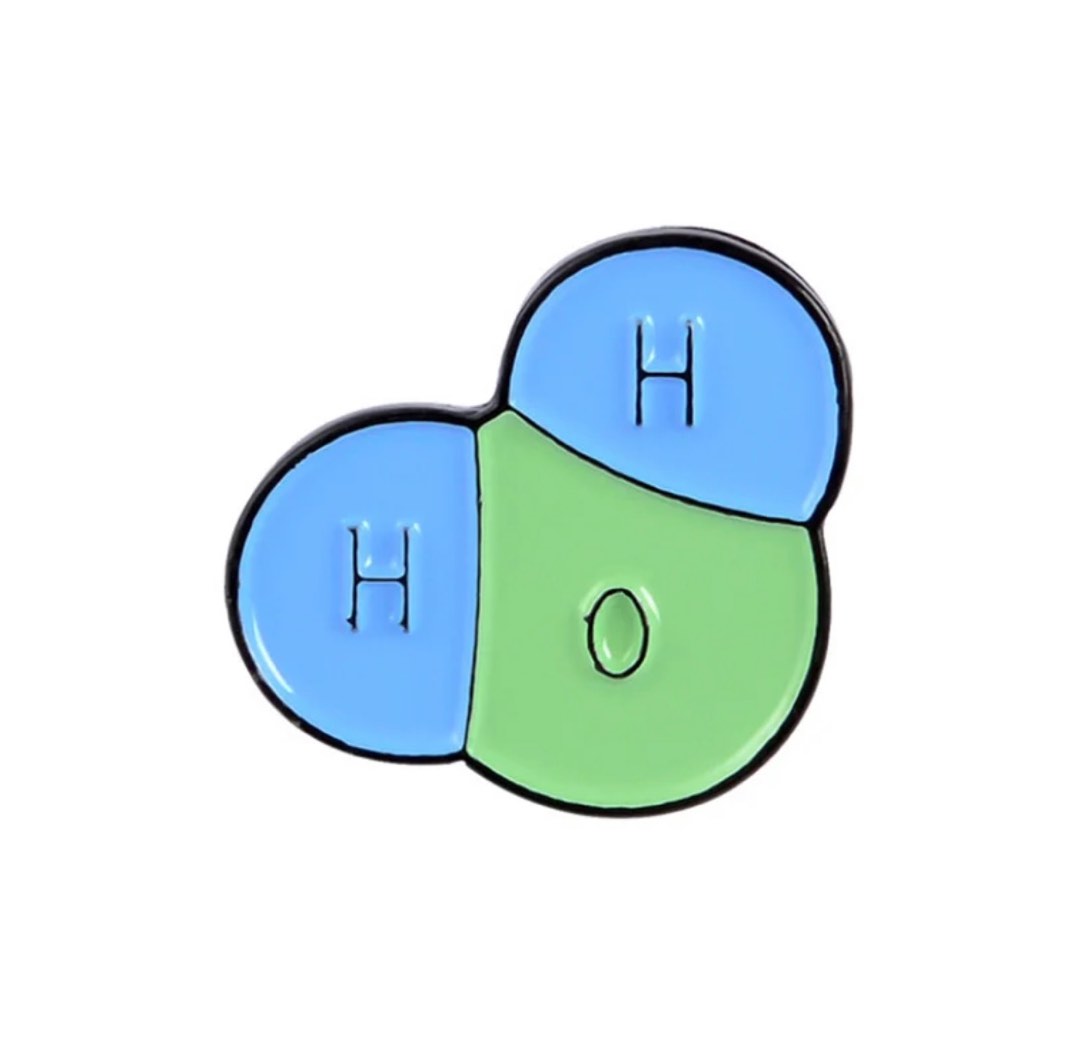 Science Water Molecule Pin, Hobbies & Toys, Stationery & Craft, Other ...