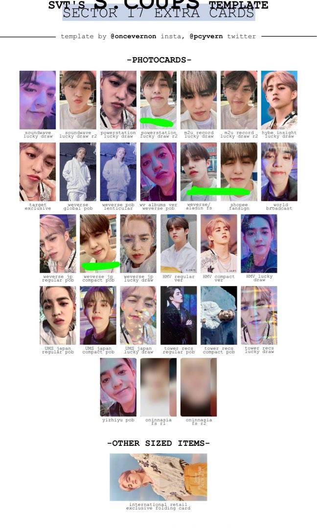 [wtt / wts] seventeen sector 17 album pc pob shopee weverse japan mingyu wonwoo jeonghan hoshi ...