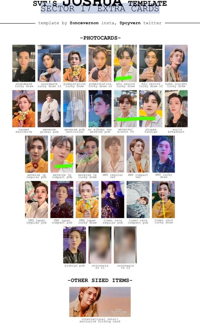 [wtt / wts] seventeen sector 17 album pc pob shopee weverse japan mingyu wonwoo jeonghan hoshi ...