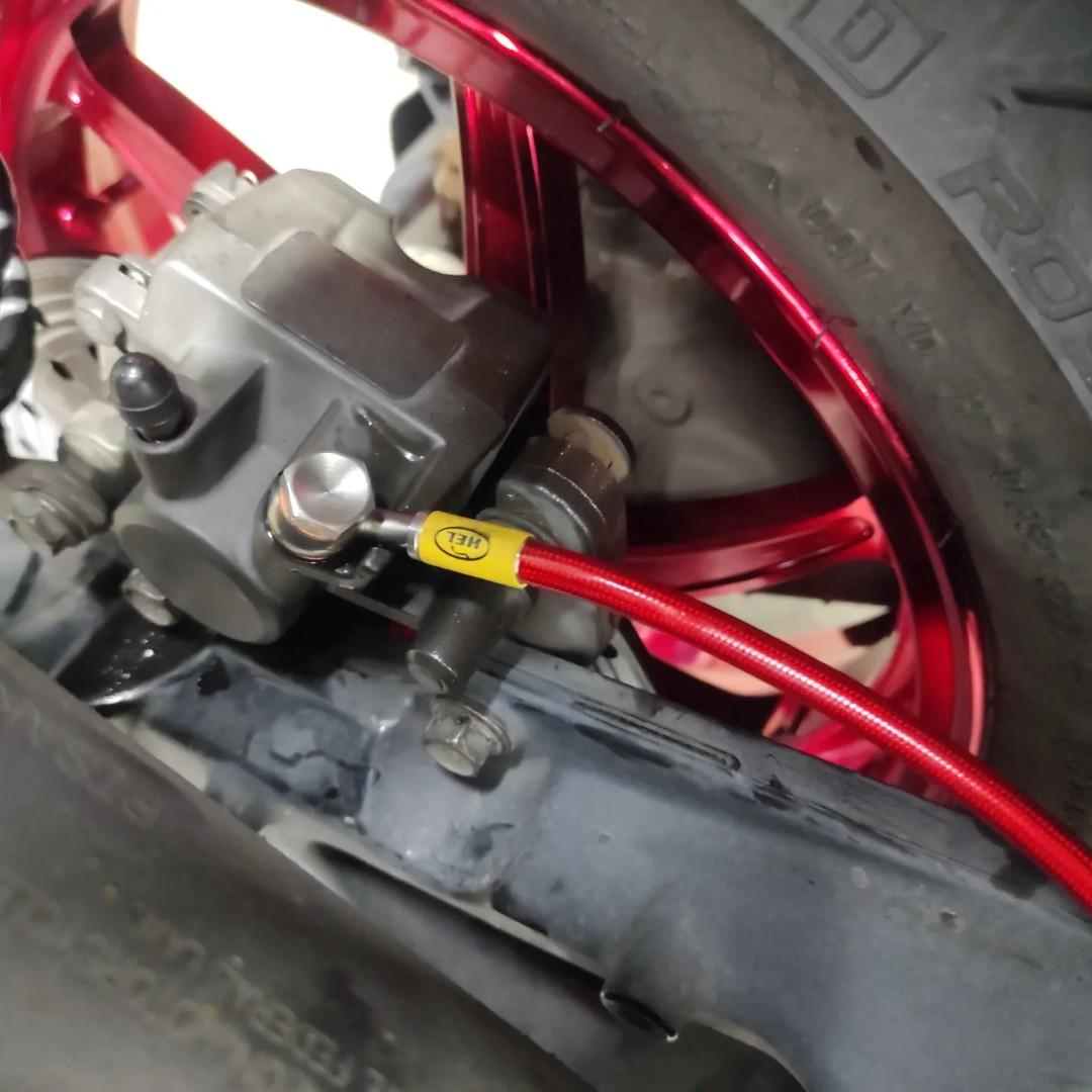 XMAX HEL HOSE (TRANSPARENT RED), Motorcycles, Motorcycle Accessories on ...