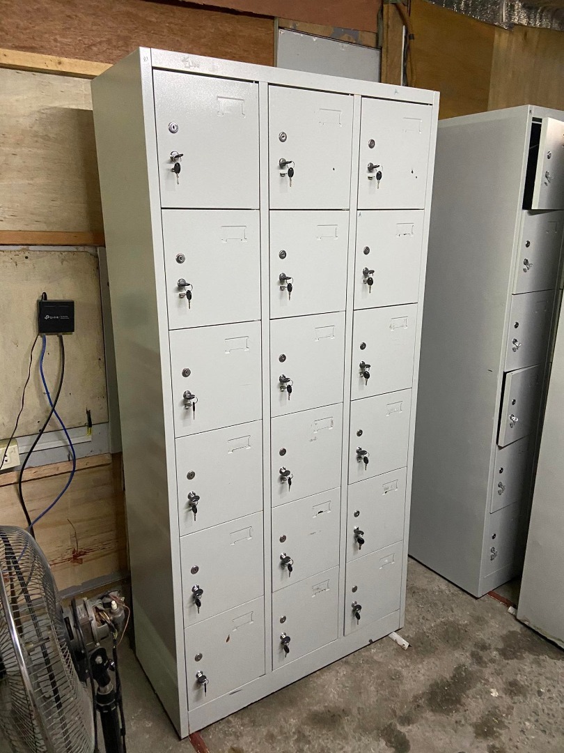 18 Door steel locker, Furniture & Home Living, Office Furniture ...