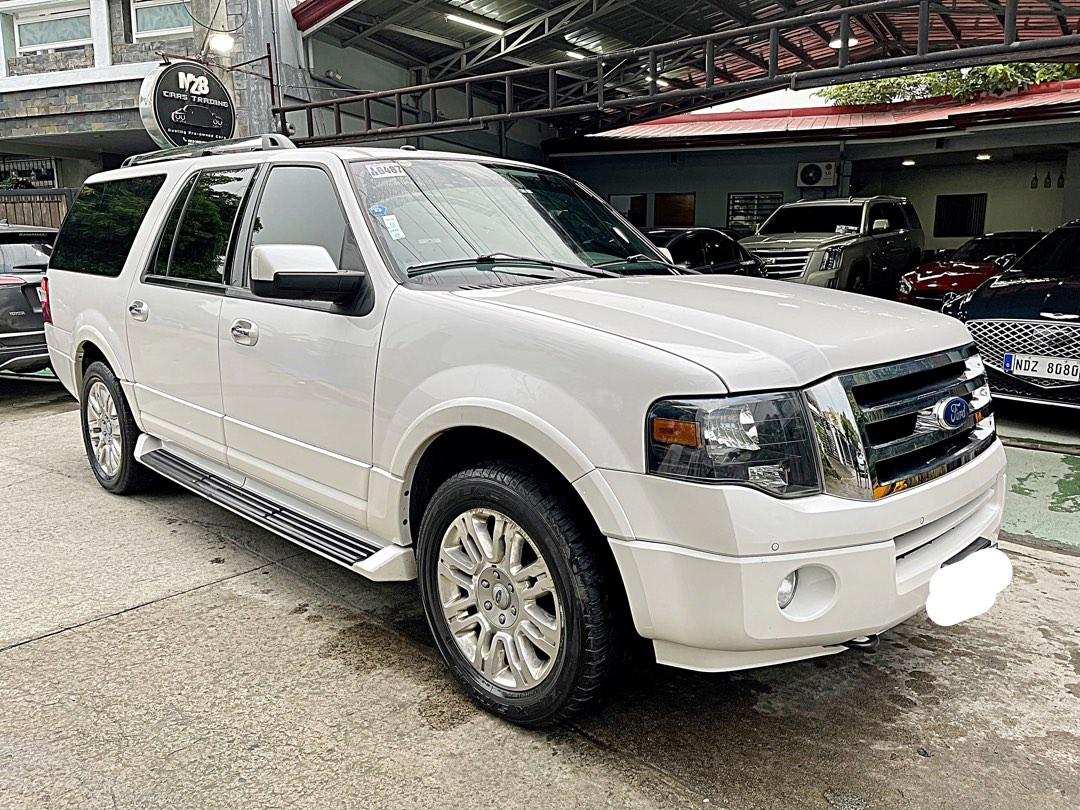 2012 Ford Expedition EL Flex Fuel Platinum White Super Fresh Auto, Cars ...