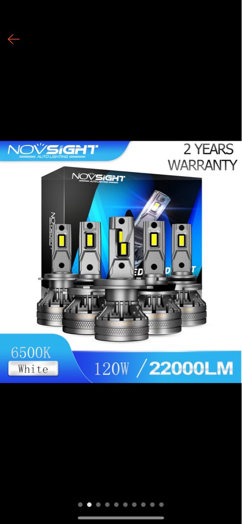 22000lumen Novsight led headlight n37 h11, Auto Accessories on Carousell