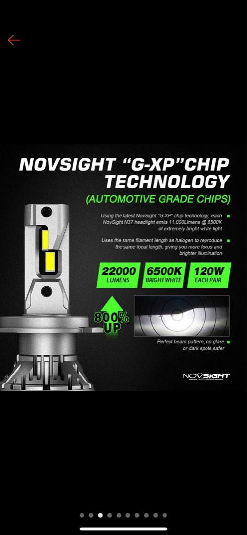 22000lumen Novsight led headlight n37 h11, Auto Accessories on Carousell