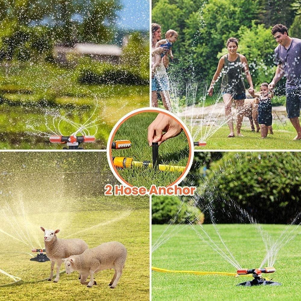[2392] Lawn Sprinkler 360 Rotating,Automatic Rotating Garden Water ...