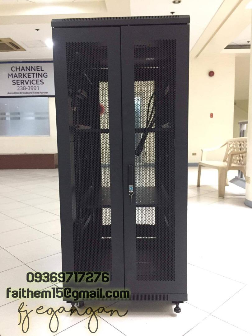 27U Free Standing Data Cabinet W=600x D=800x H=5FT, Computers & Tech ...