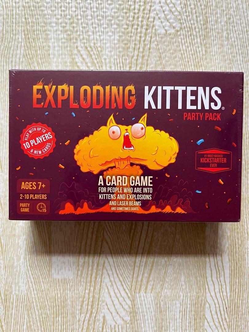 (全新正版) 桌遊 Exploding Kittens Party Pack 爆炸貓 10人版 桌上遊戲 board game, 興趣及遊戲 ...