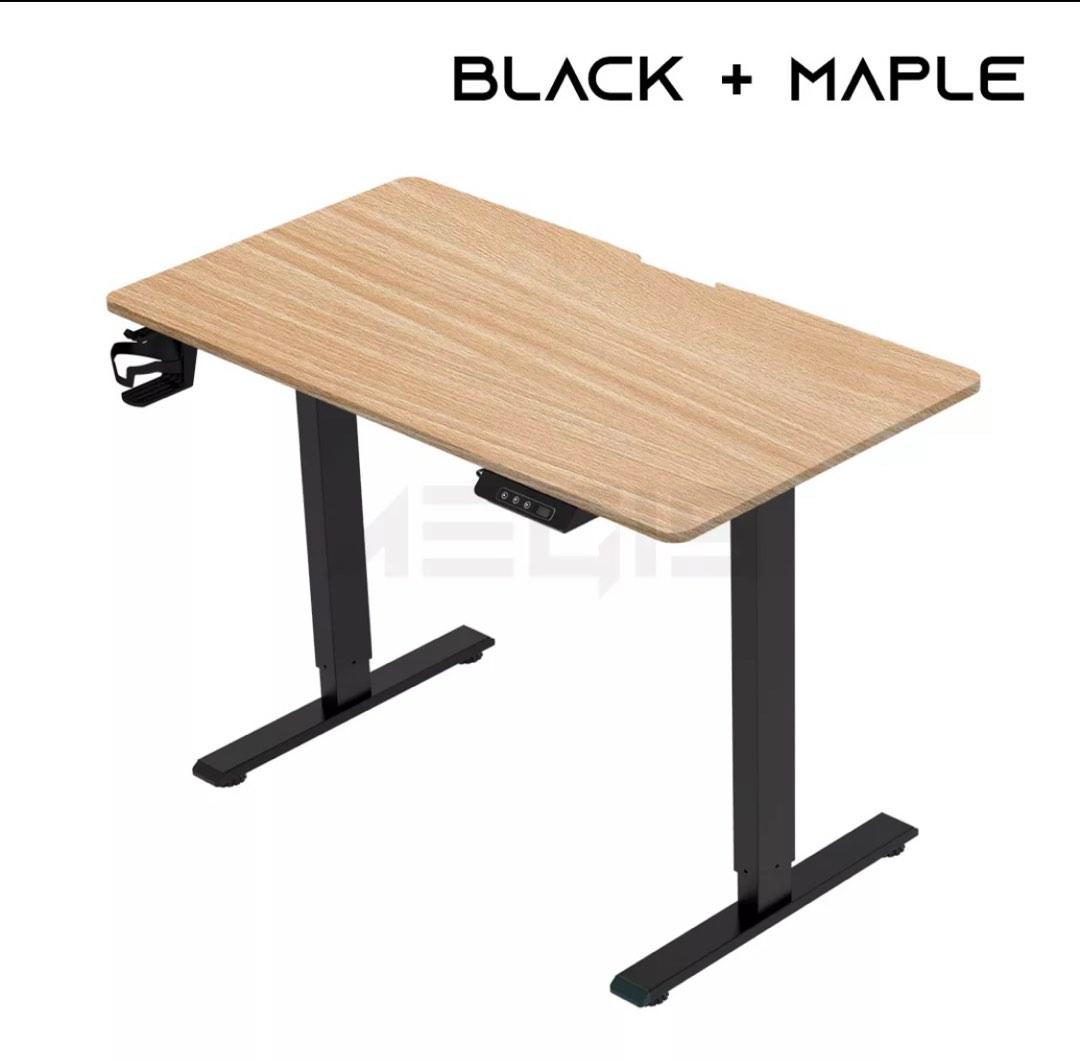 AEGIS Ergonomic Electric Adjustable Height Standing Office Desk - Black ...