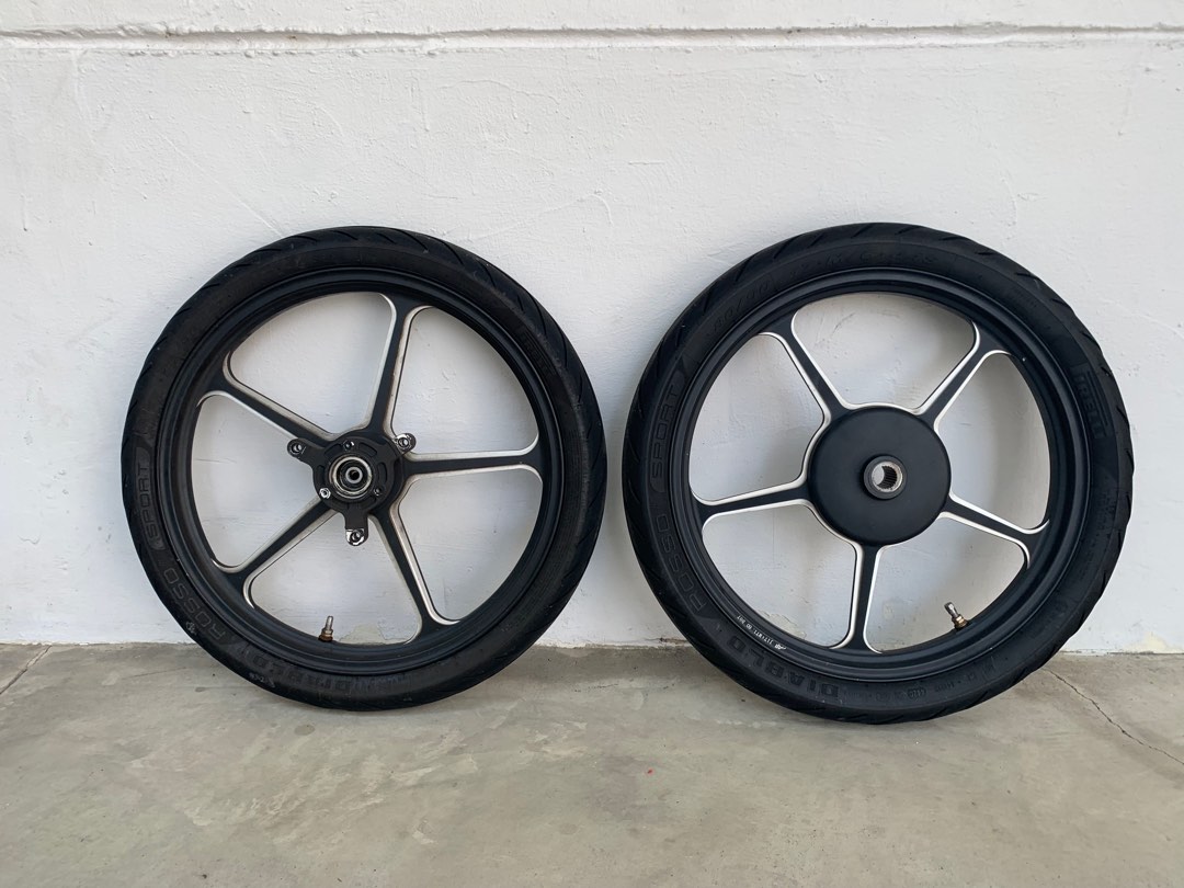 aerox aji racing rim 17”, Motorcycles, Motorcycle Accessories on Carousell