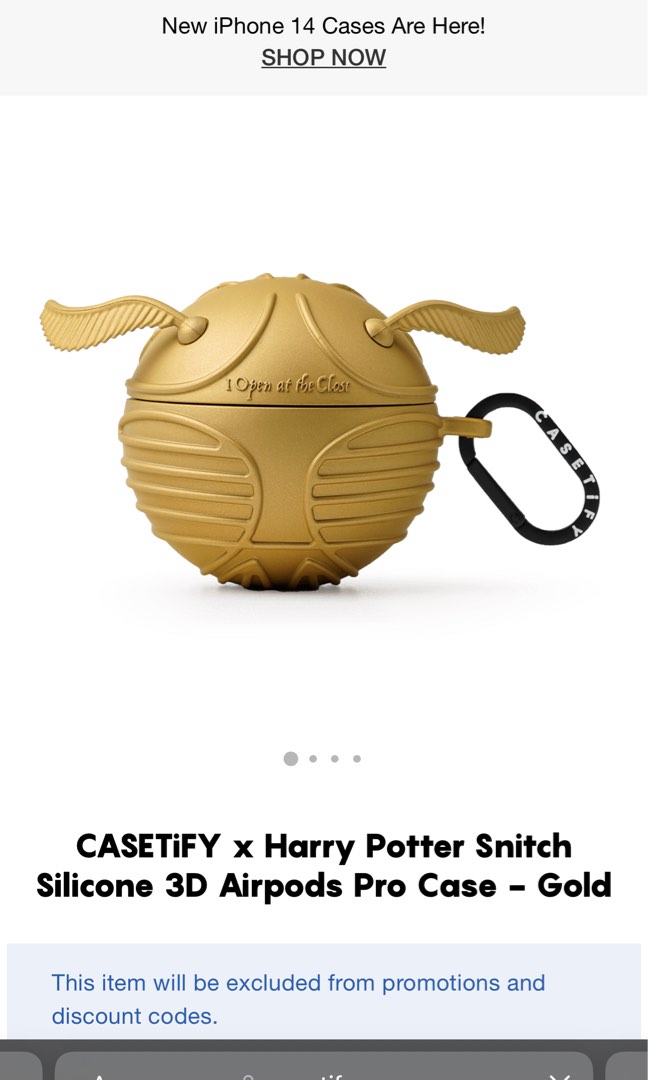 Airpods harry potter snitch limited edition casetify, Mobile Phones ...