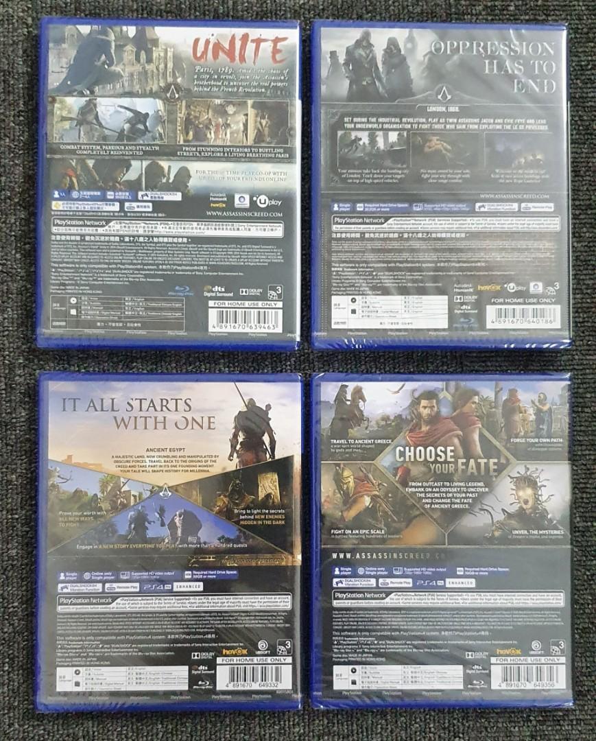 Assassin's Creed Odyssey, Origins, Syndicate, Unity, Video Gaming ...